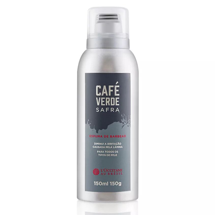 L'OCCITANE AU BRESIL Пена для бритья Зелёный кофе Café Verde Safra, 150 мл