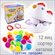 Сортер курочка с яйцами для детей 1-3 лет, 12 яиц, каталка развивающая игрушка