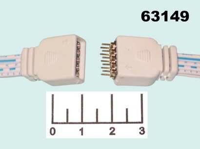 Соединитель для LED ленты 2*5pin на проводе 30см (24AWG)