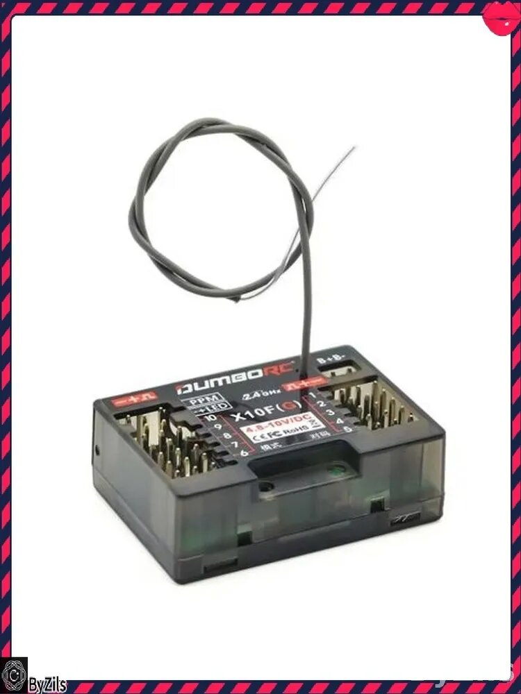 DUMBORC X10F X10FG 10-канальный приемник 2.4G RC гироскоп для передатчика X10P-350