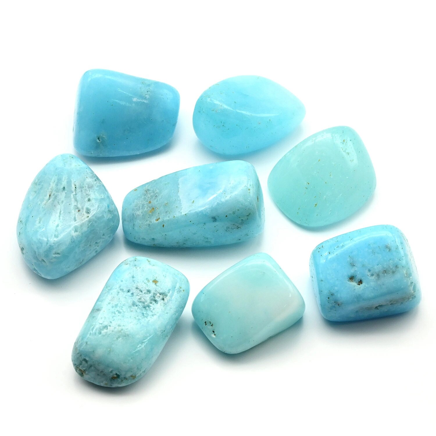 Минерал арогонит голубой 27*19*17мм, 10-14г (L). .