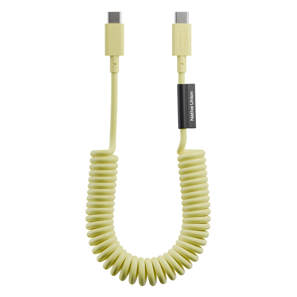 Кабель Native Union POP CABLE USB-C/USB-C 60W длина 1,2 м. лимон
