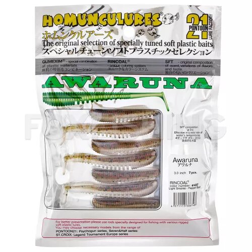 Силиконовая приманка Pontoon 21 Awaruna 3 №437 7.5см. 7шт.