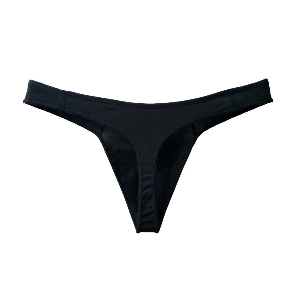 Черные стринги мужские XL, хлопковые