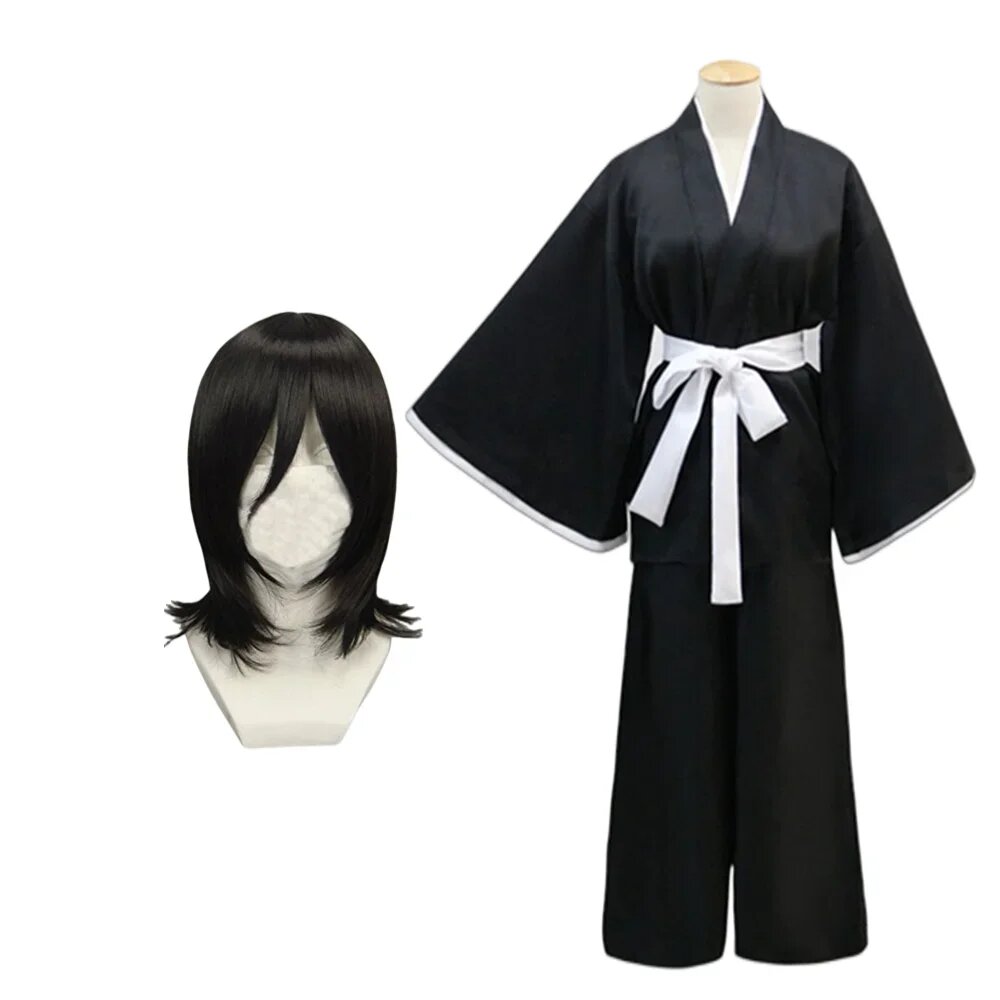 Косплей костюм Кучики Рукия из аниме Bleach XXL, A3 Costume wig