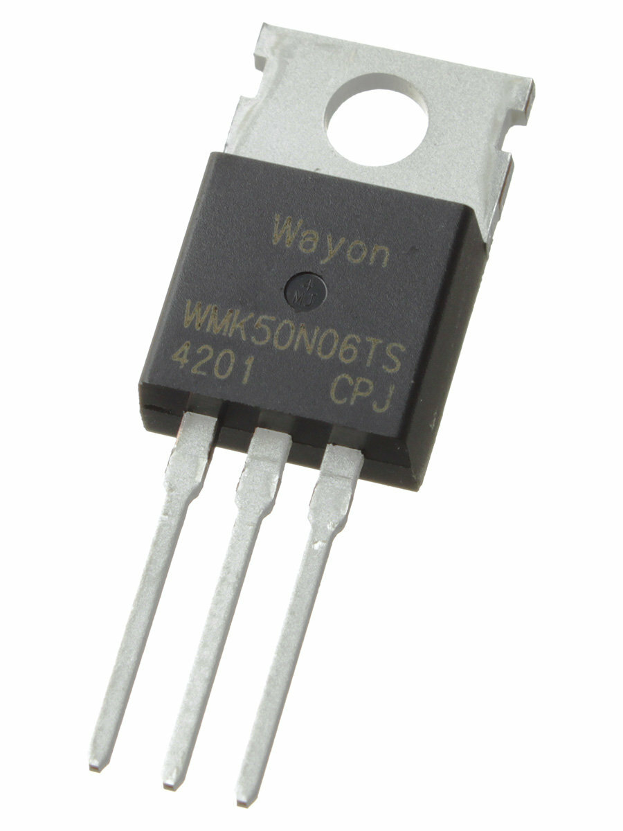 Транзистор WMK50N06TS TO-220 Wayon (N-канал 60В 50А 69.4Вт)