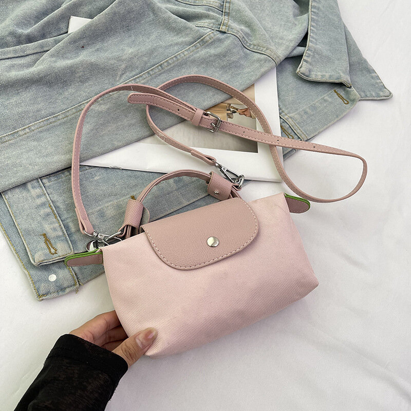 Нишевая мини-сумка через плечо для женщин, модный хит лета 2025 года, популярный товар у интернет-знаменитостей, стильная сумка-кроссбоди, милая сумка-пельмень.