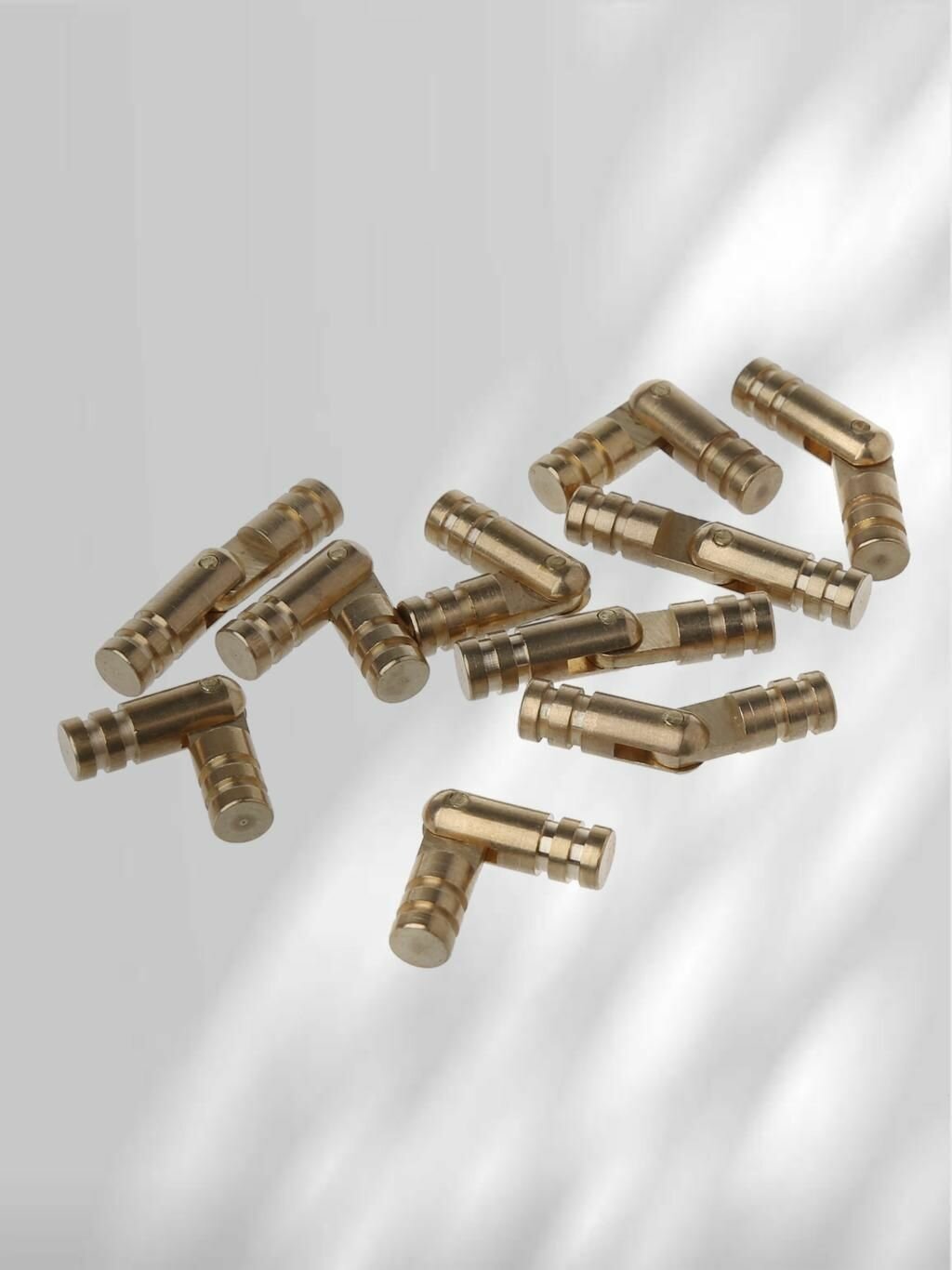 Невидимые бочонковые петли (10 шт.), Черный/Золотой