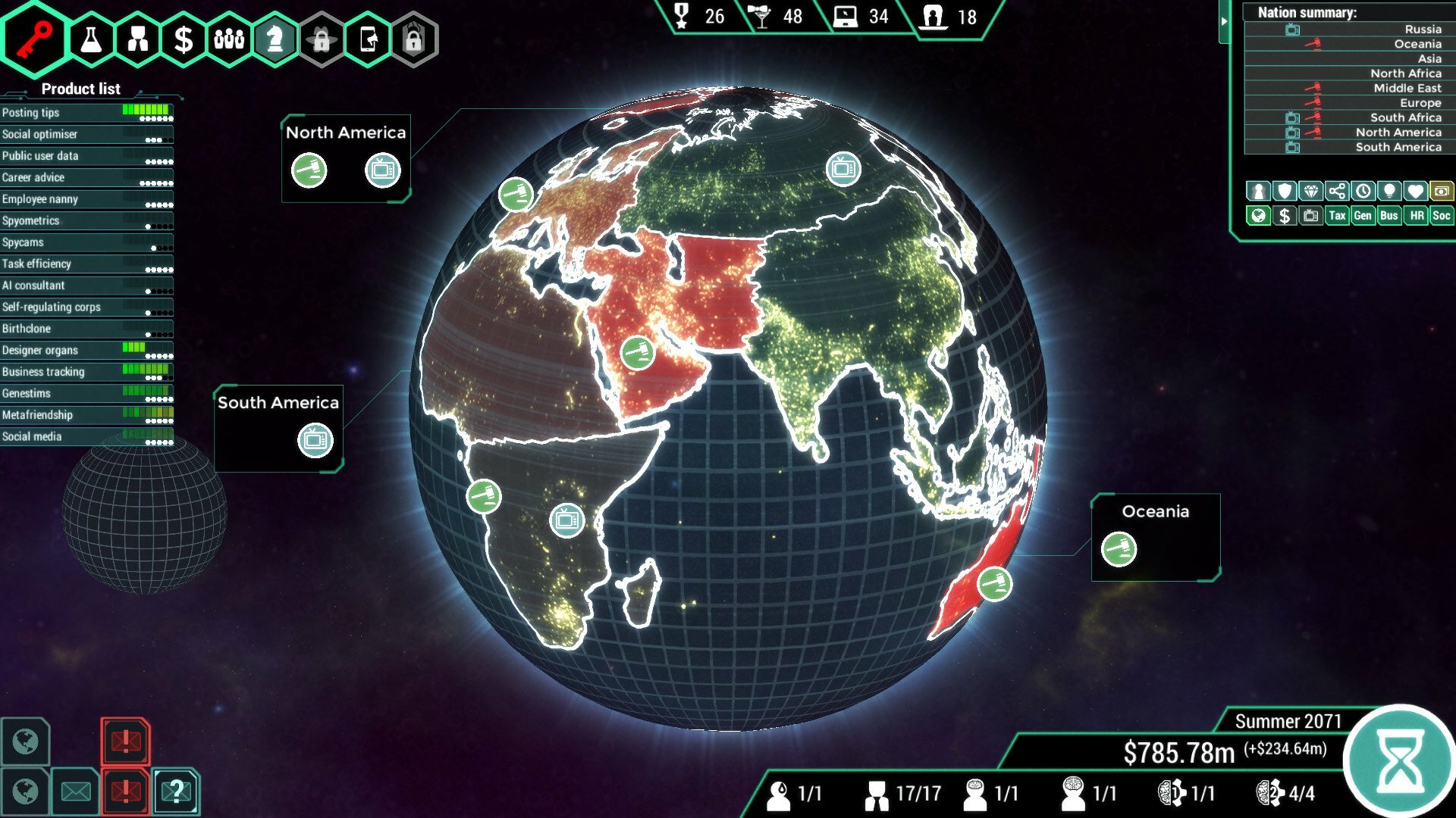 Spinnortality | cyberpunk management sim Steam Ключ • Активация Steam