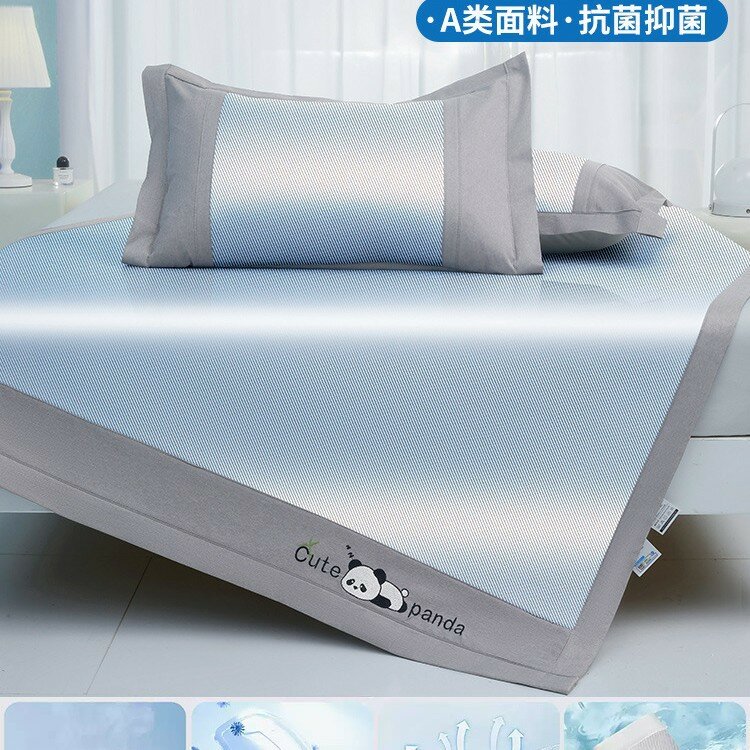 Летний охлаждающий коврик из ледяного шелка, класс А, подходит для мам и младенцев, можно стирать в машине, летний бамбуковый коврик, подходит для студенческих общежитий, двойного назначения для лета и зимы.