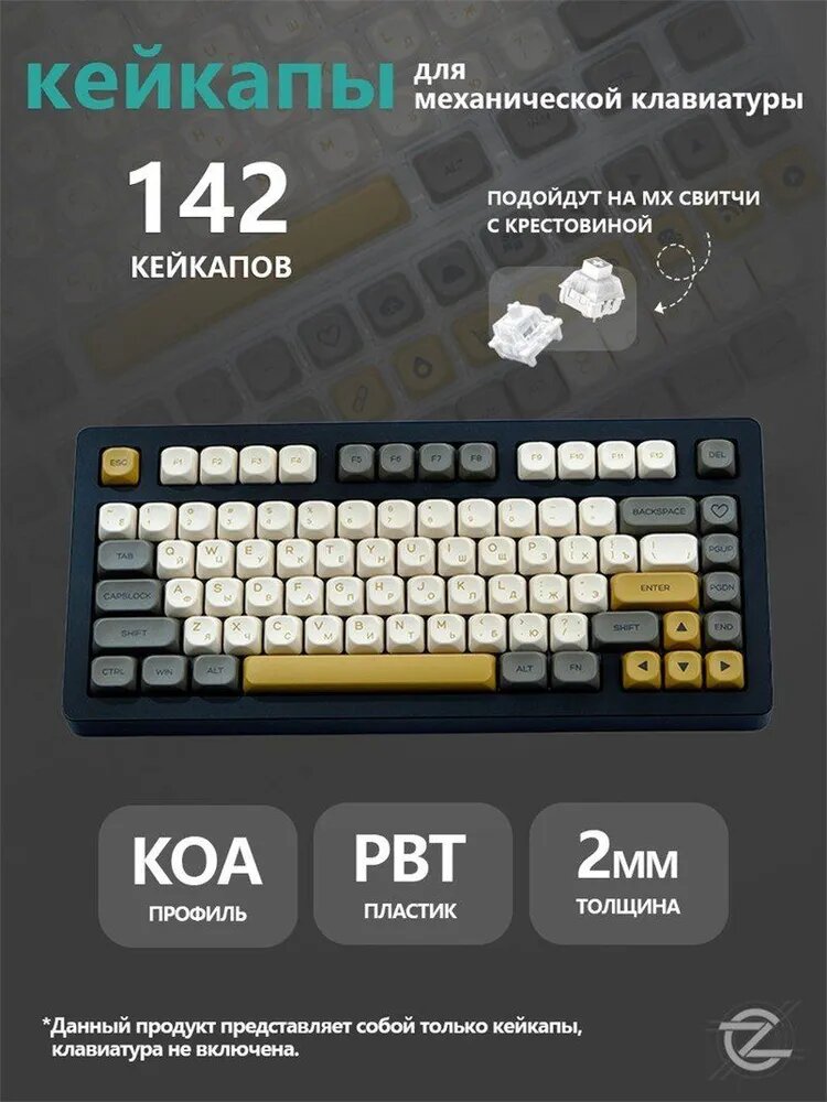 Кейкапы для механической клавиатуры русские, кейкапы koa, кейкапы pbt, кириллица