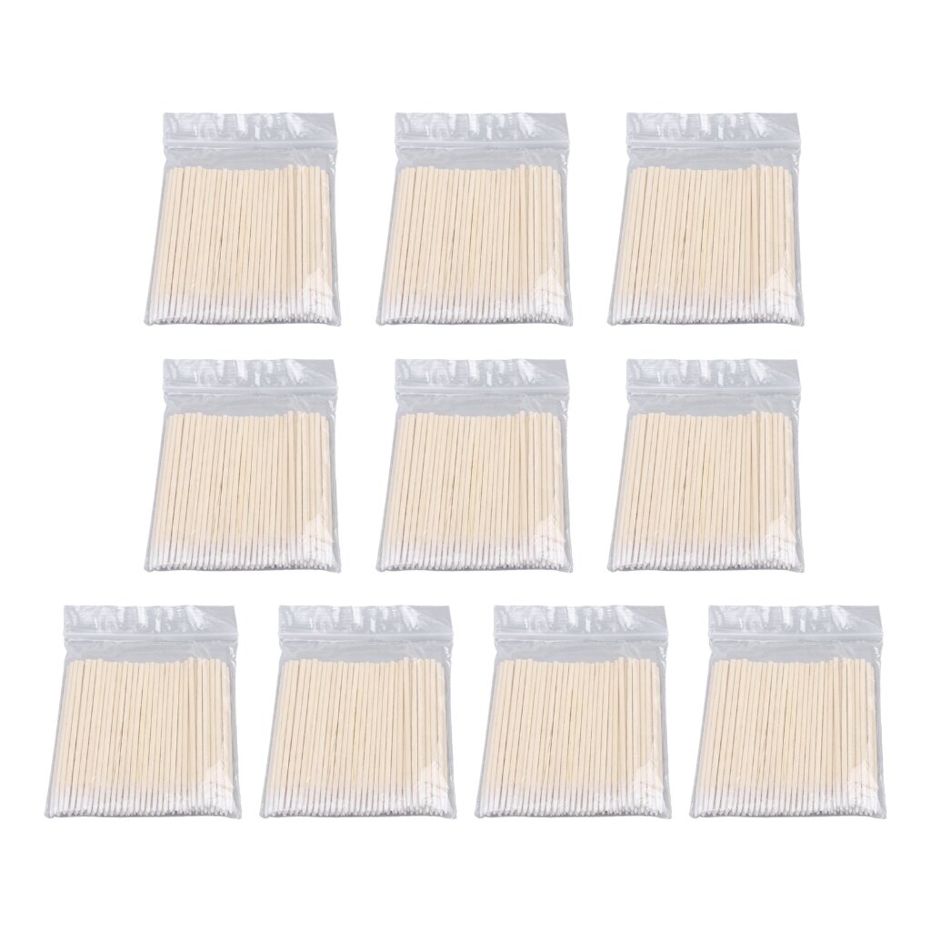 10шт Биоразлагаемых ватных тампонов Bud Hypoallergenics для ухода за кожей младенцев