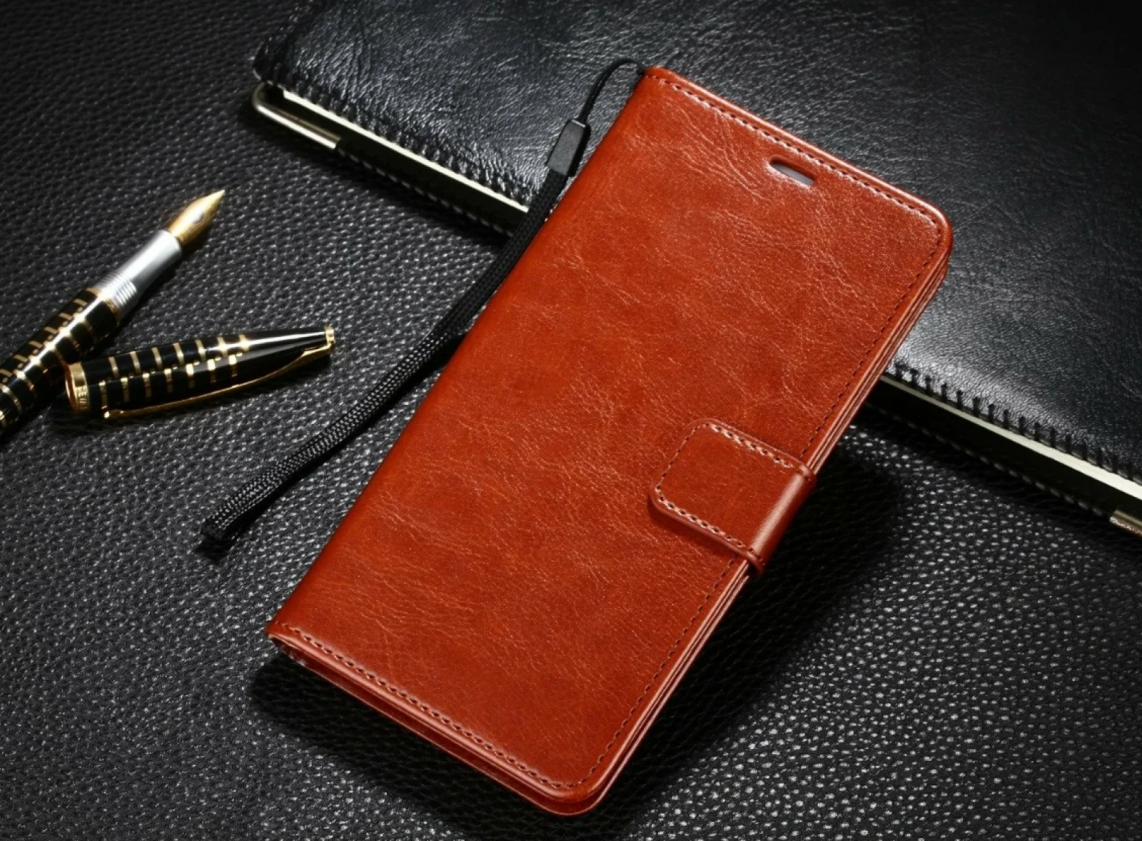 Чехол-книжка MyPads Porta Biglietti для Motorola Moto G9 Play из эко-кожи с карманом для карт