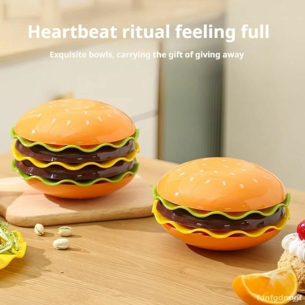 Креативный набор чаш и тарелок в форме гамбургера Изысканная посуда для домашнего использования
