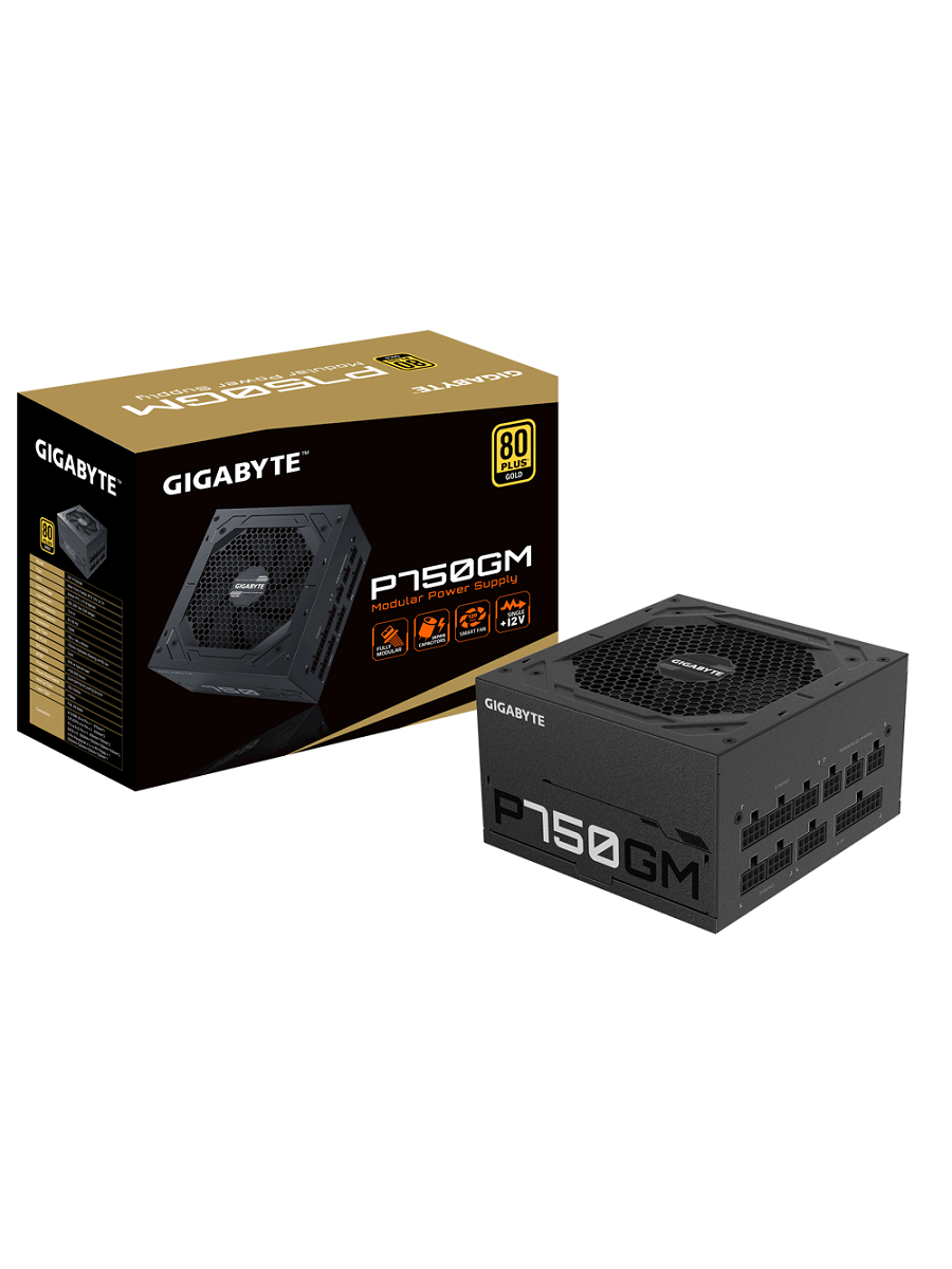 Блок питания для ПК GIGABYTE GP-P750GM 750W 80+ Gold (GP-P750GM)