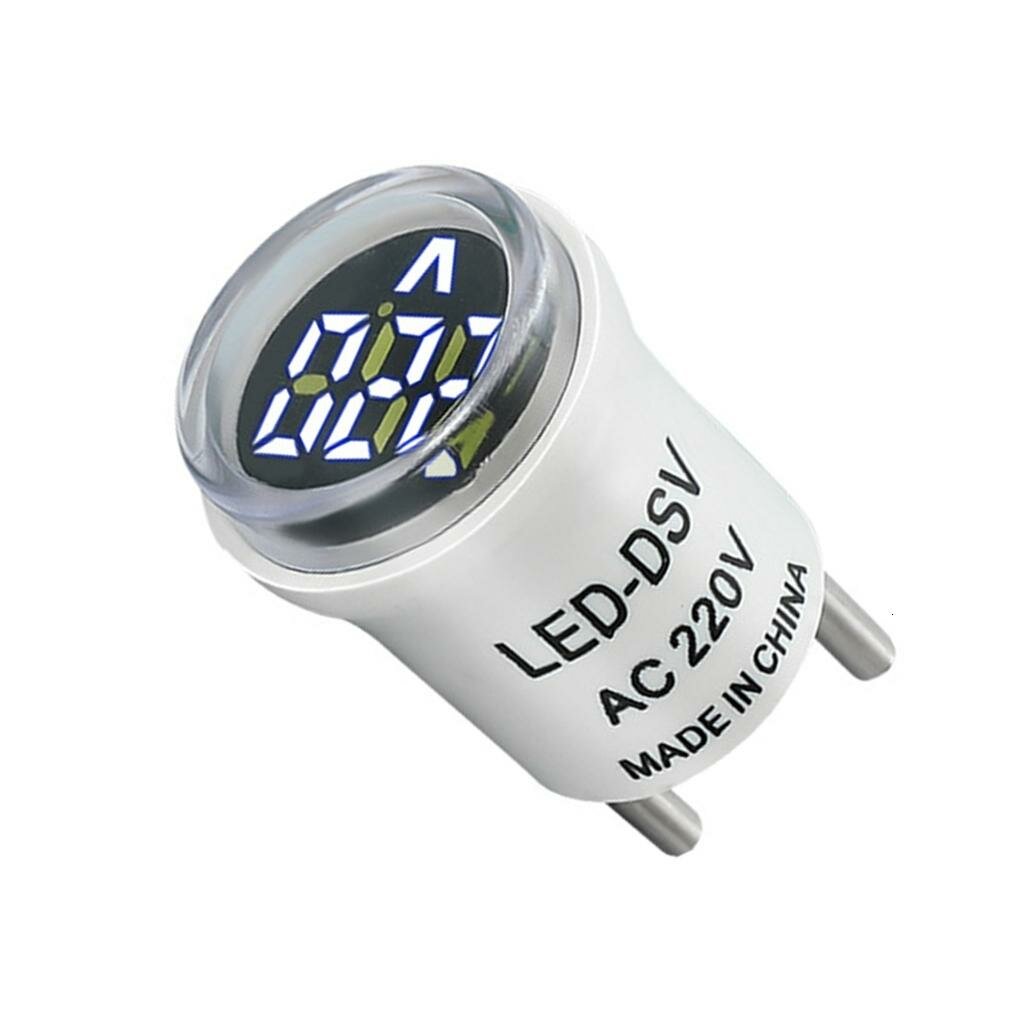 Цифровой вольтметр 220 В, Белый