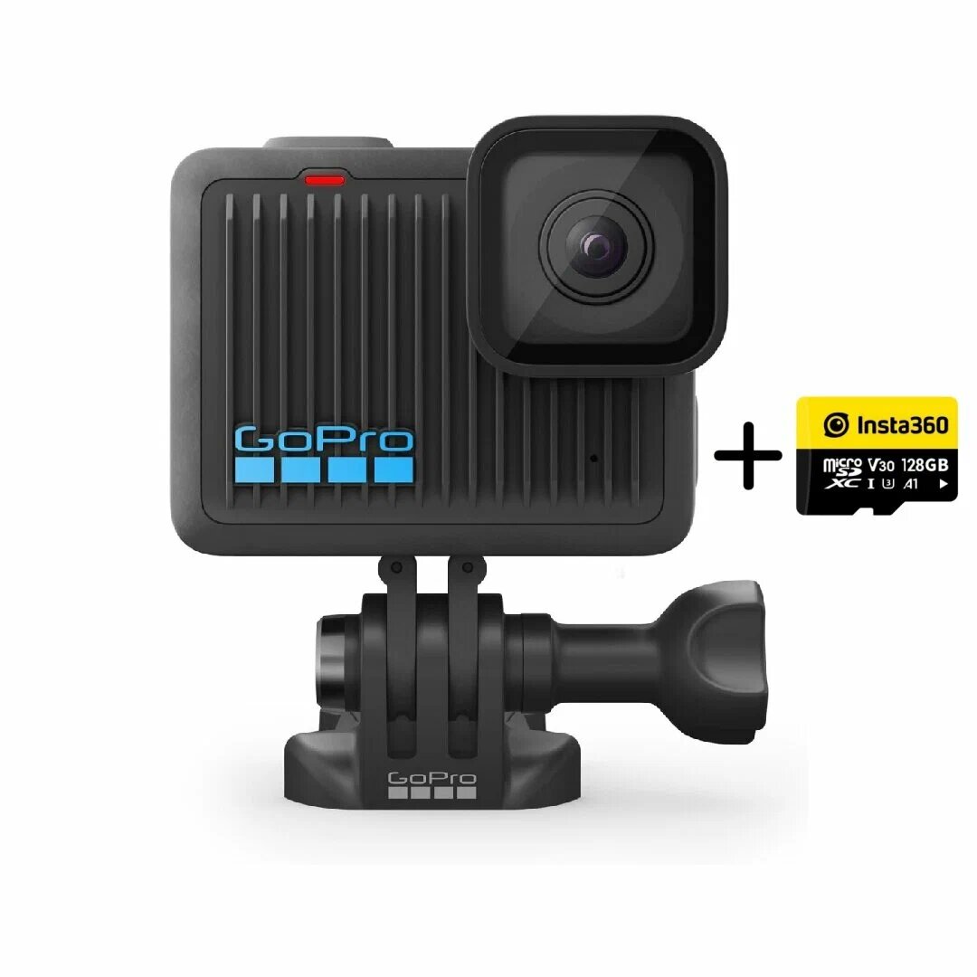 Экшн-камера GoPro Hero 4K + 64GB (2024) водонепроницаемая, WiFi, Black/черный