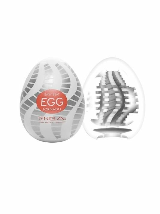 Мастурбатор-яйцо Tenga Egg Tornado, с лубрикантом внутри, силикон