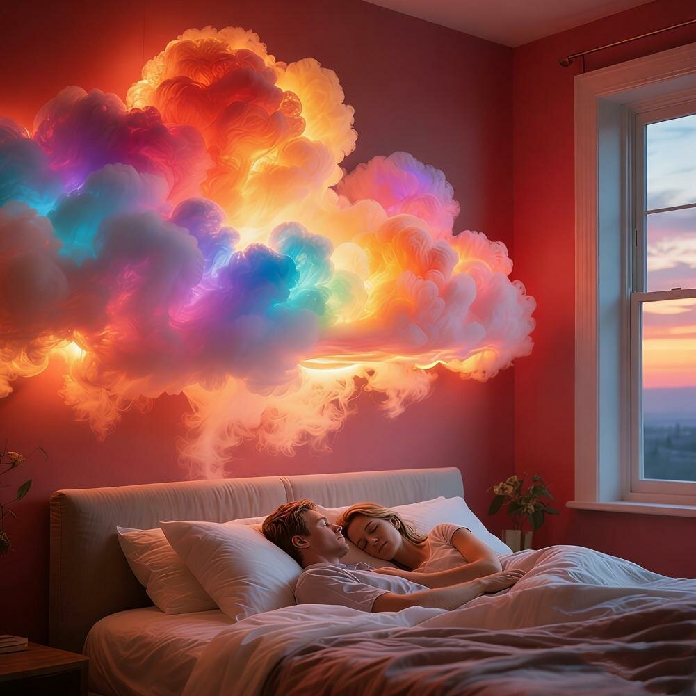 Светодиодная подсветка 3d thunder cloud для украшения потолка, спальни, рабочего стола, вечеринок, праздников и фотосъемок