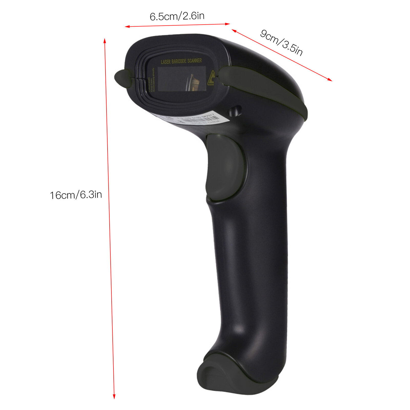 Автоматический USB-сканер штрих-кодов 1D, проводной, с регулируемой подставкой, совместим с Windows/MAC.