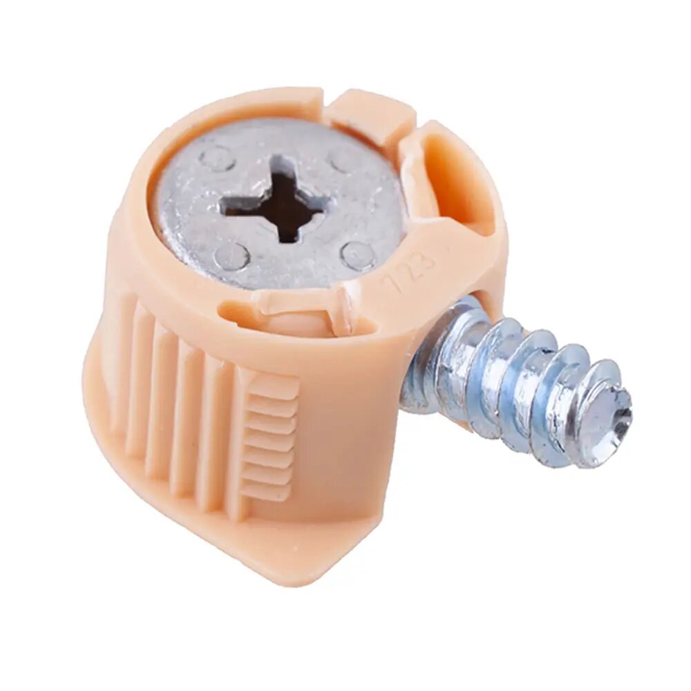 Набор эксцентриковых стяжок 16мм сталь/пластик бук 4 шт. диаметр12мм длина24мм