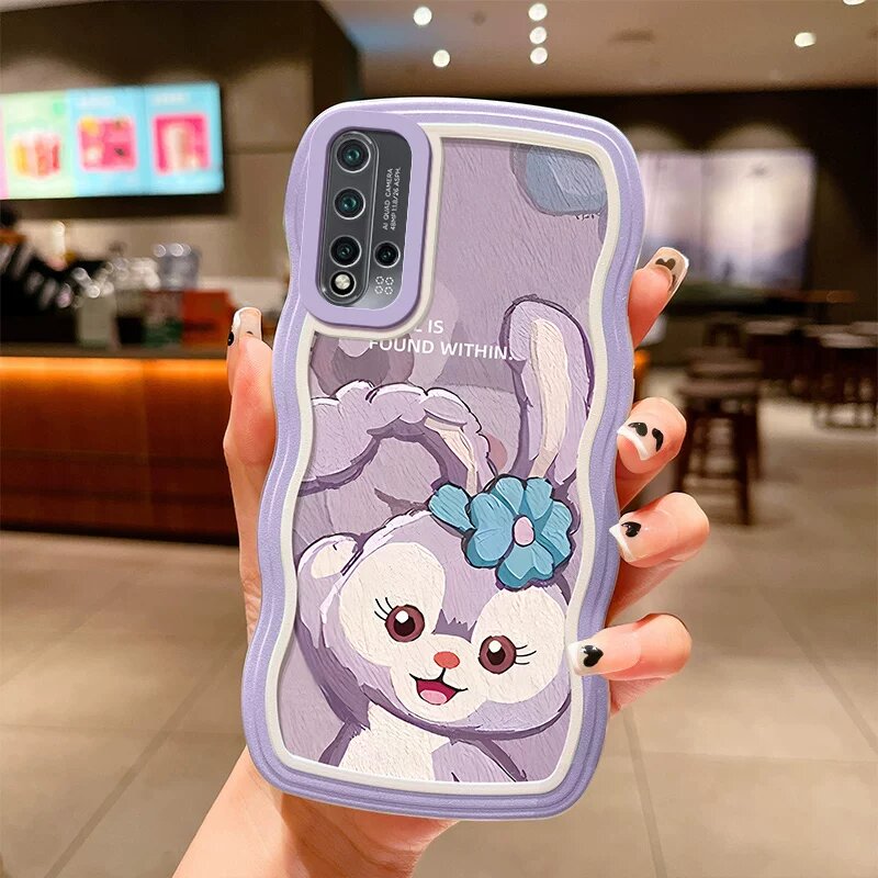 Мягкий силиконовый чехол для Huawei nova 5 с звездным принтом Ланью на фиолетовом цвете