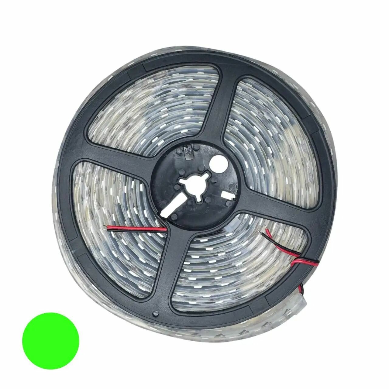 Лента светодиодная 5050 300LED IP68 12В, зеленый, длина 5 м