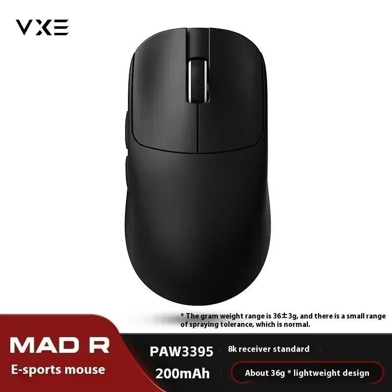 VGN VXE MAD R Игровая мышь PAW3950 FPS Сенсор MAJOR Беспроводной 8K Низкая латентность 36g