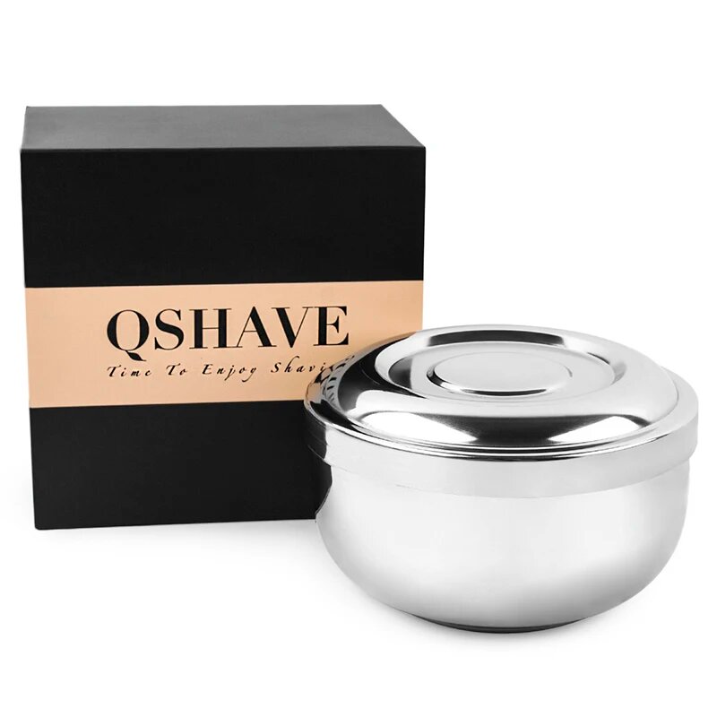 Чаша для бритья QSHAVE из нержавеющей стали