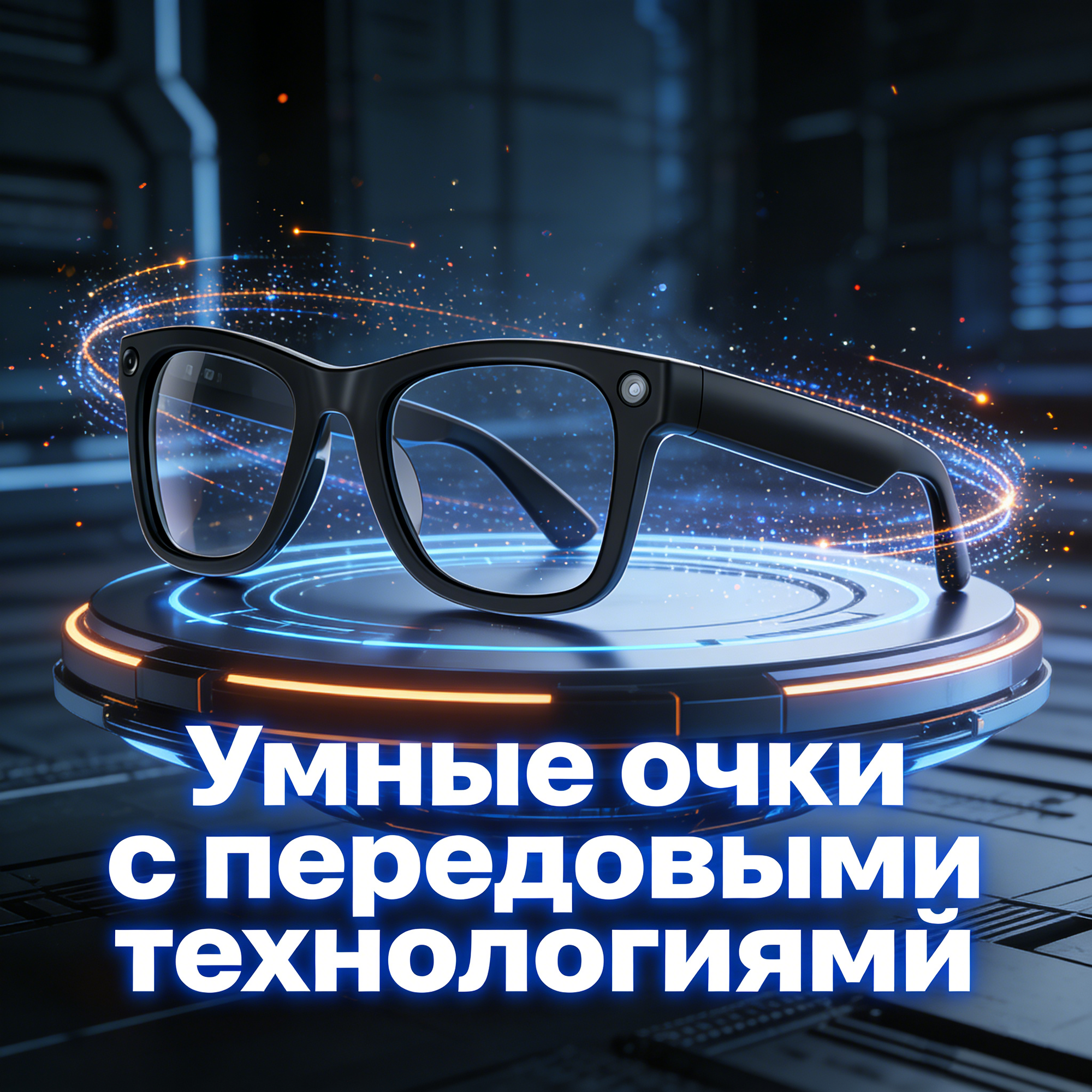 Очки, с ИИ, для съемки в 360°, с камерой 8 Мп, 3G/4G, Bluetooth, Wi-Fi, голосовое управление