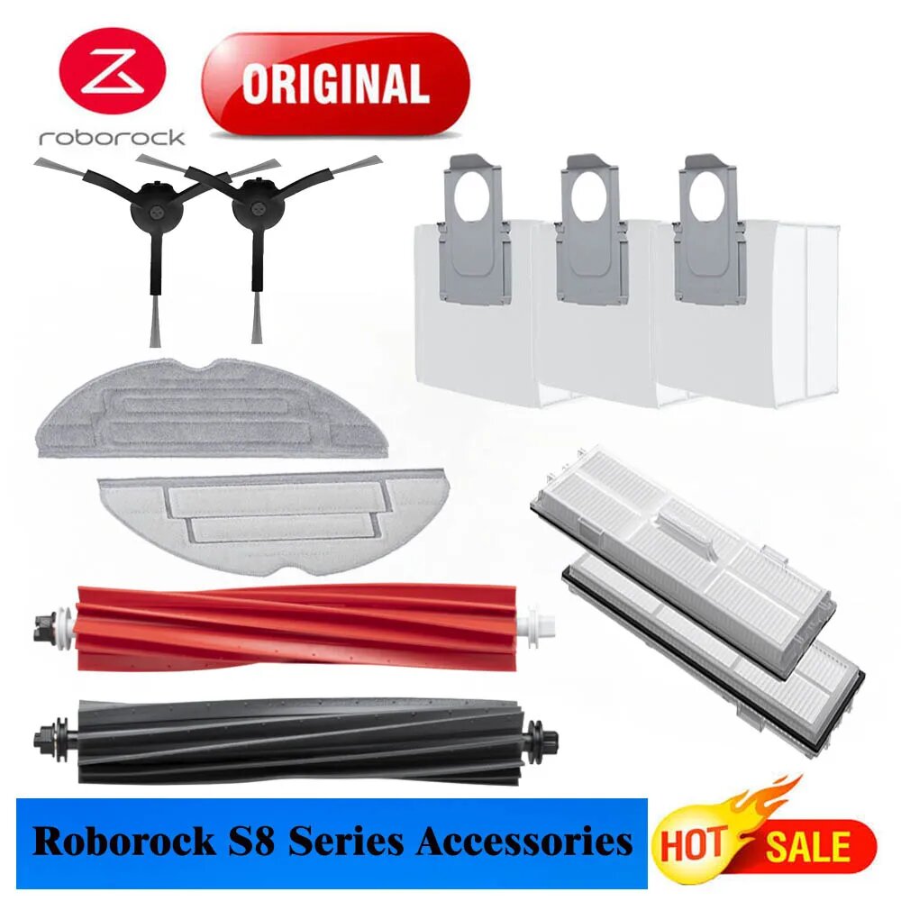 Сменные мопы для Roborock S8 Pro Ultra/S8+ (серые, 2 шт) — фото 1
