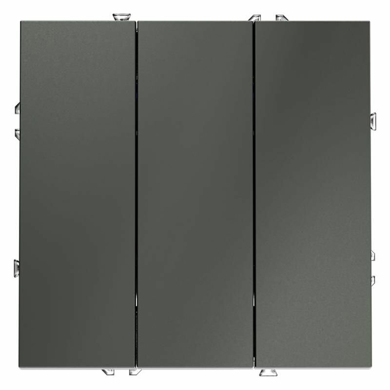 Выключатель 3-кл. СП S70 10А механизм титан Voltum VLS030106