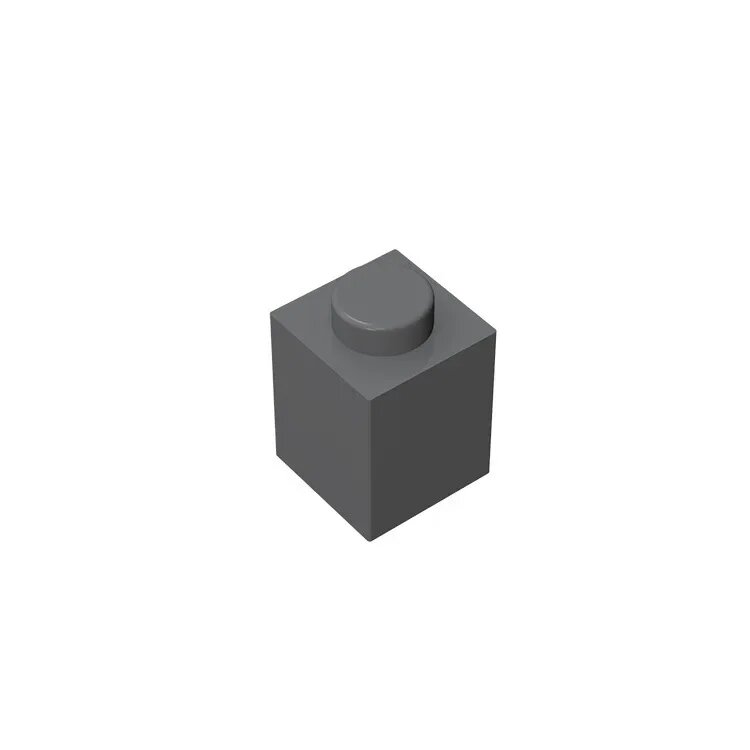Серый LEGO блок 2x2 с круглой деталью, Цвет: 072