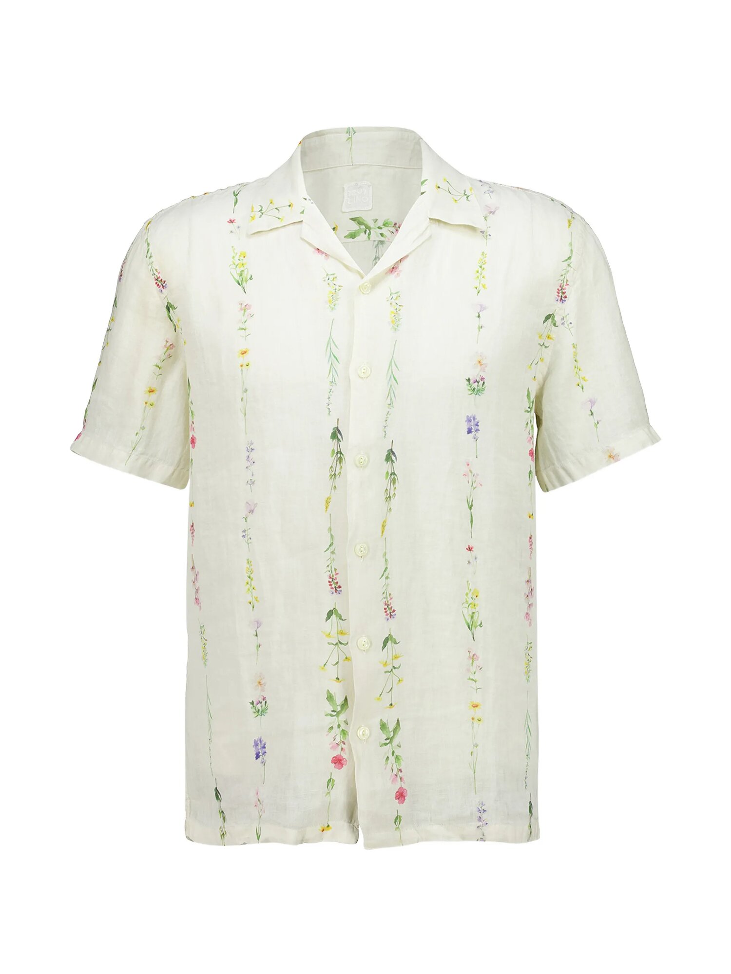 Рубашка Floral-print linen shirt