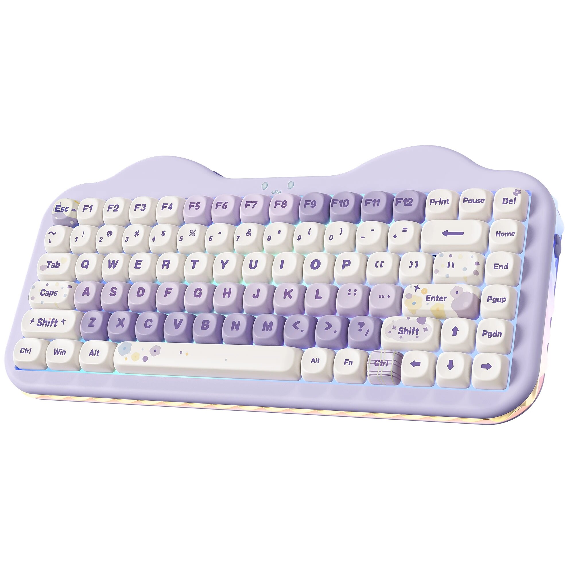 Механическая клавиатура YUNZII C75 Purple, 75%, RGB, Candy переключатели
