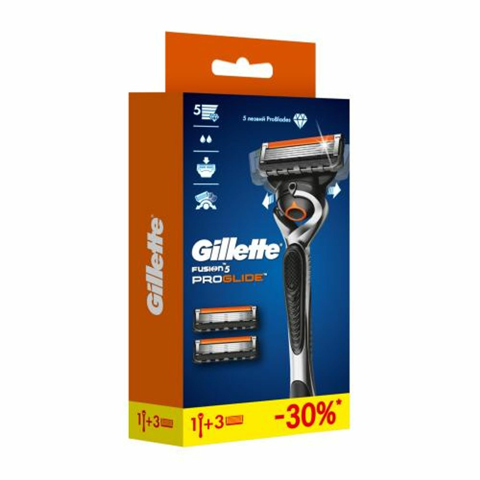 Бритвенный станок со сменными кассетами Gillette Fusion Pro