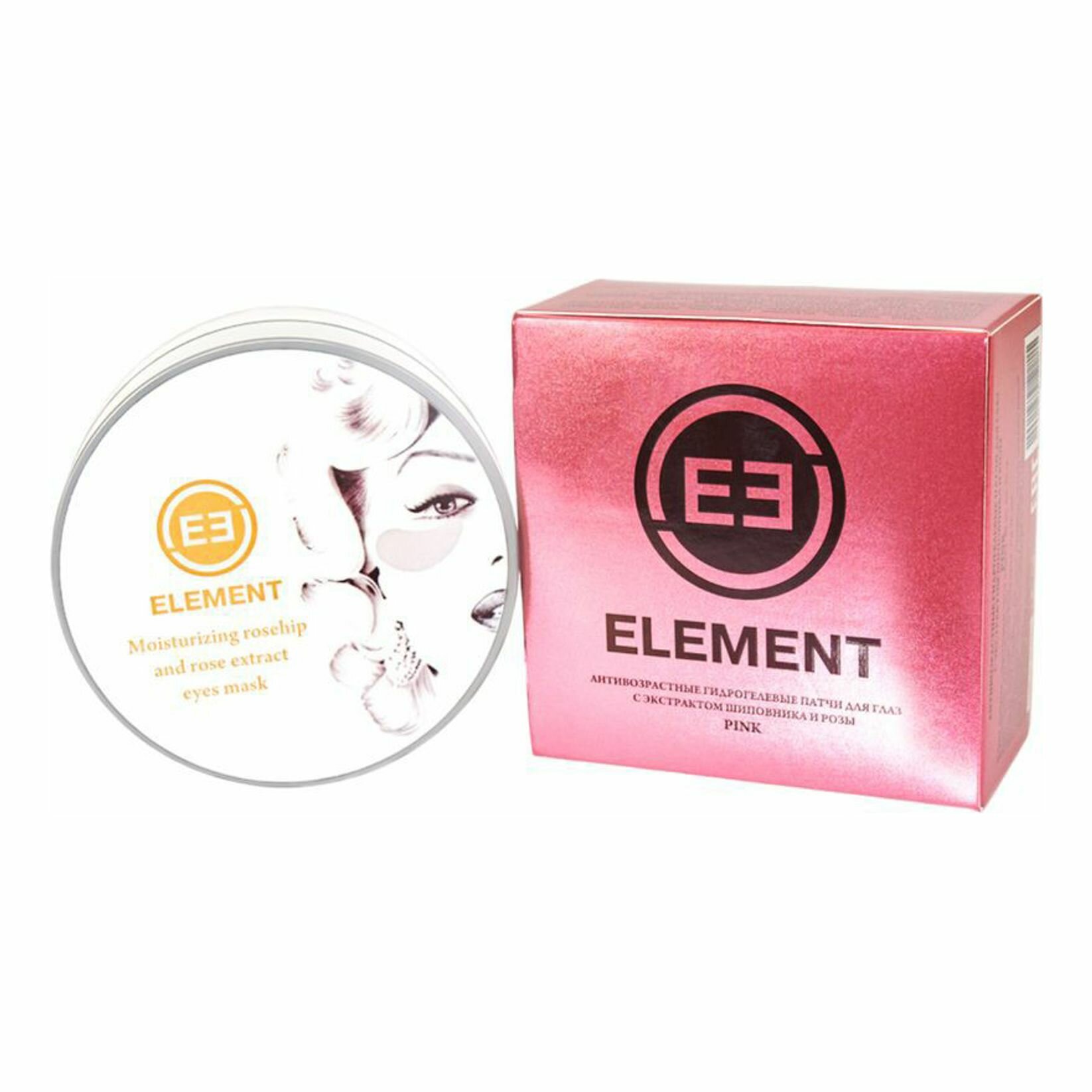Патчи для глаз Element гидрогелевые с экстрактом шиповника