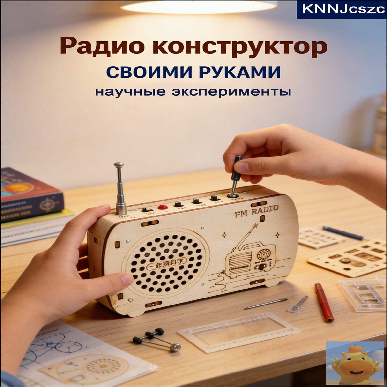 Детский радио Деревянный комплект Build Kids Craft Student