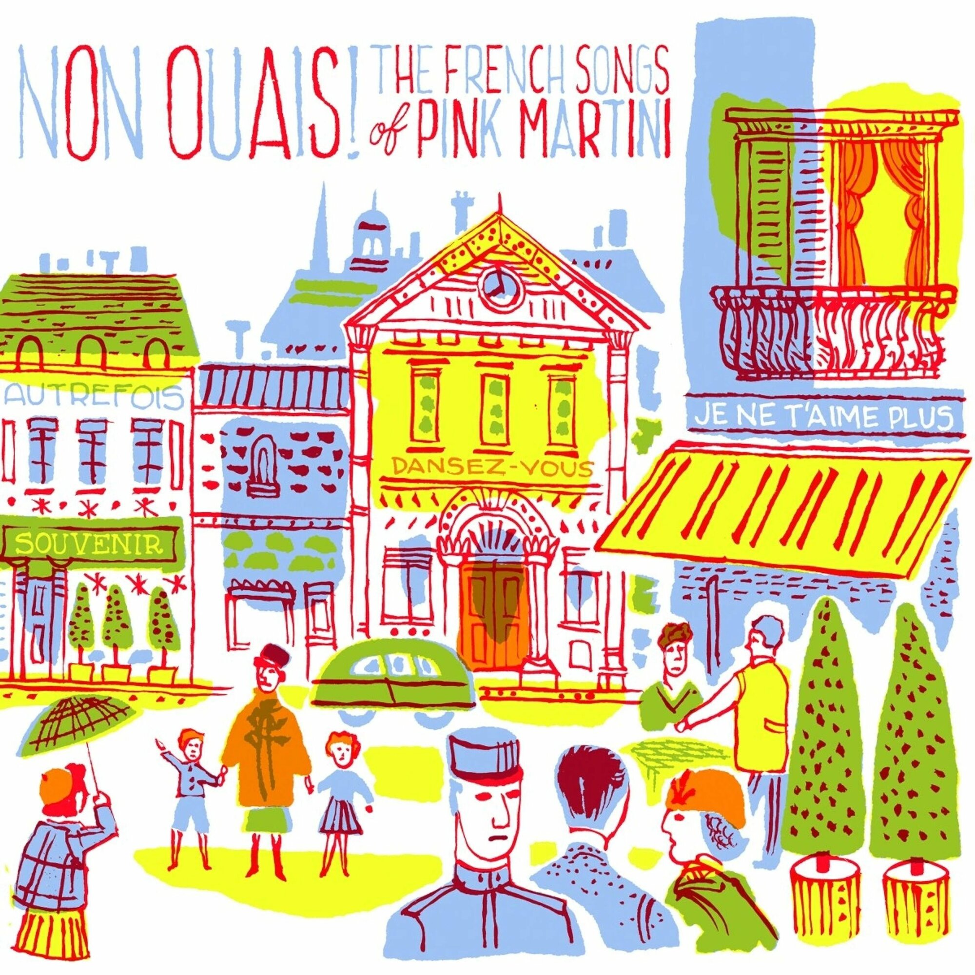 Виниловая пластинка Pink Martini - Non Ouais! The French Songs (LP, Красно-сине-белый винил) 2023