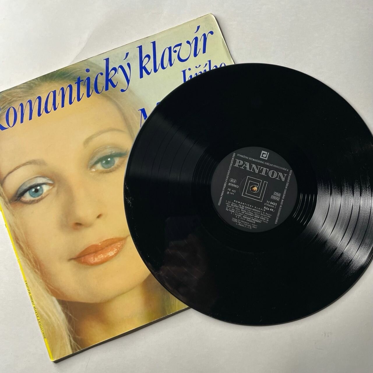 Винтажная виниловая пластинка LP Jir Malasek Иржи Маласек, Romanticky Klav r (Чехословакия 1974)