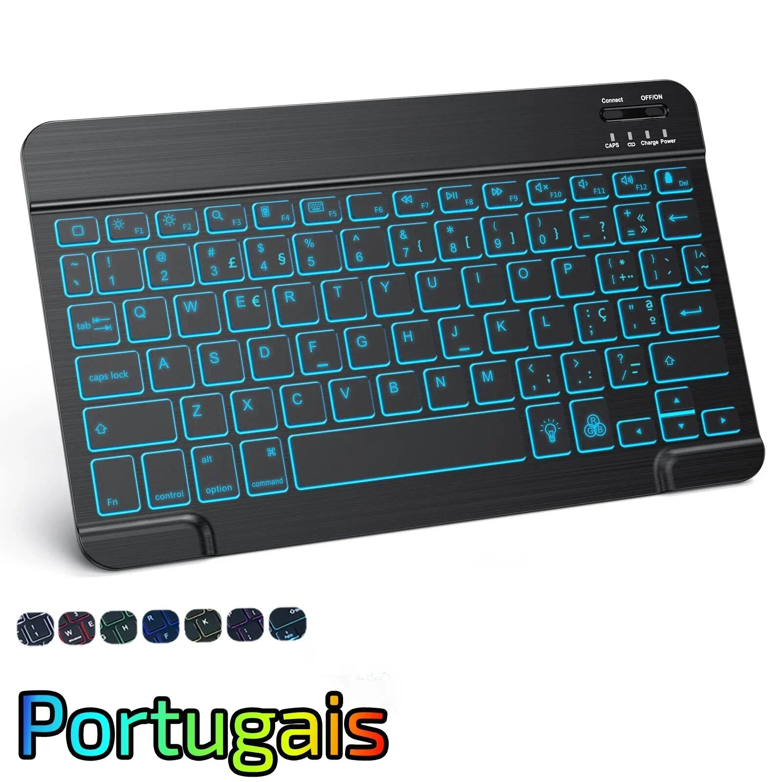 Клавиатура Bluetooth RGB Португальский Only PO keyboard