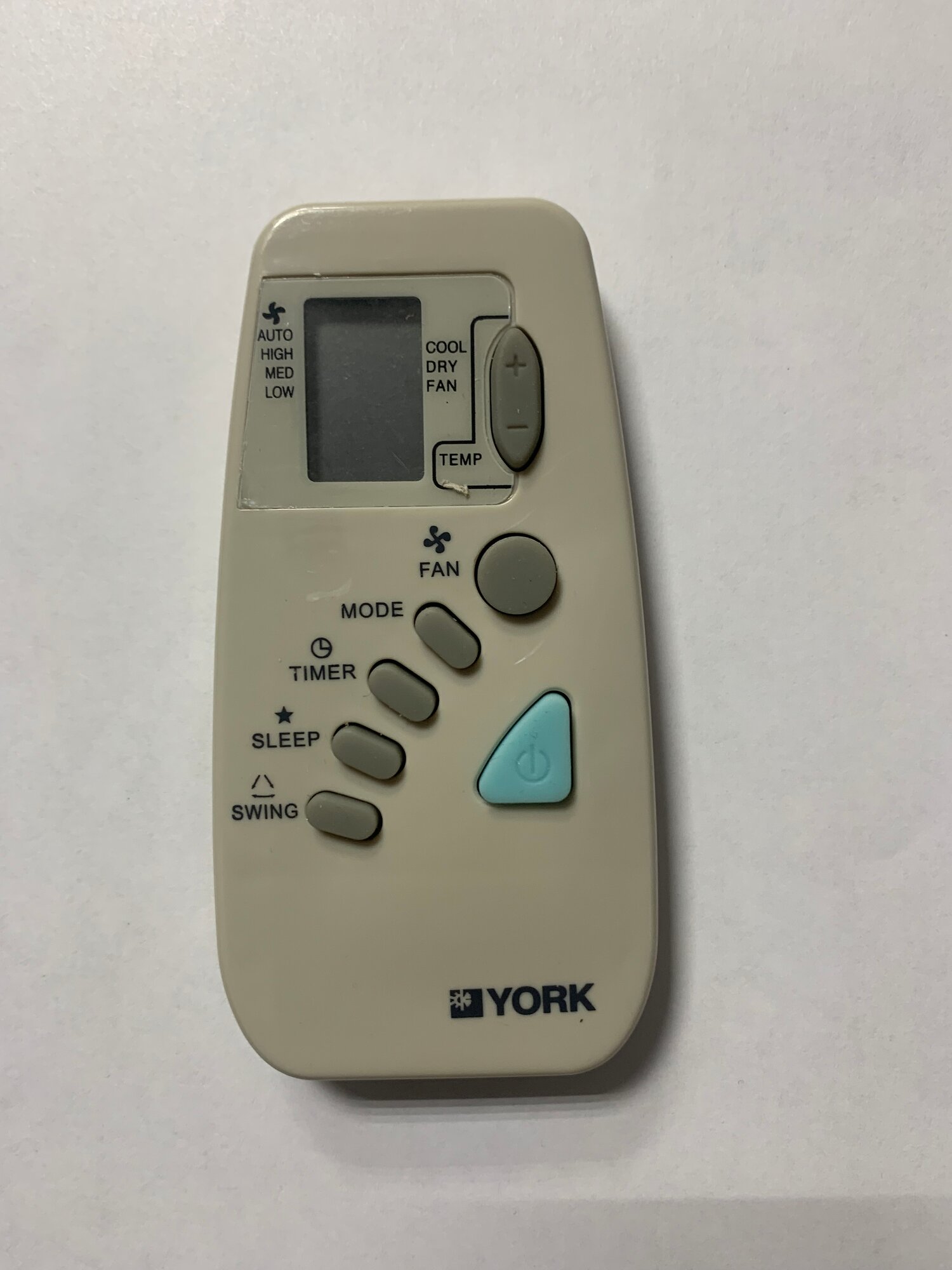 York GBLCD01 пульт для кондиционера