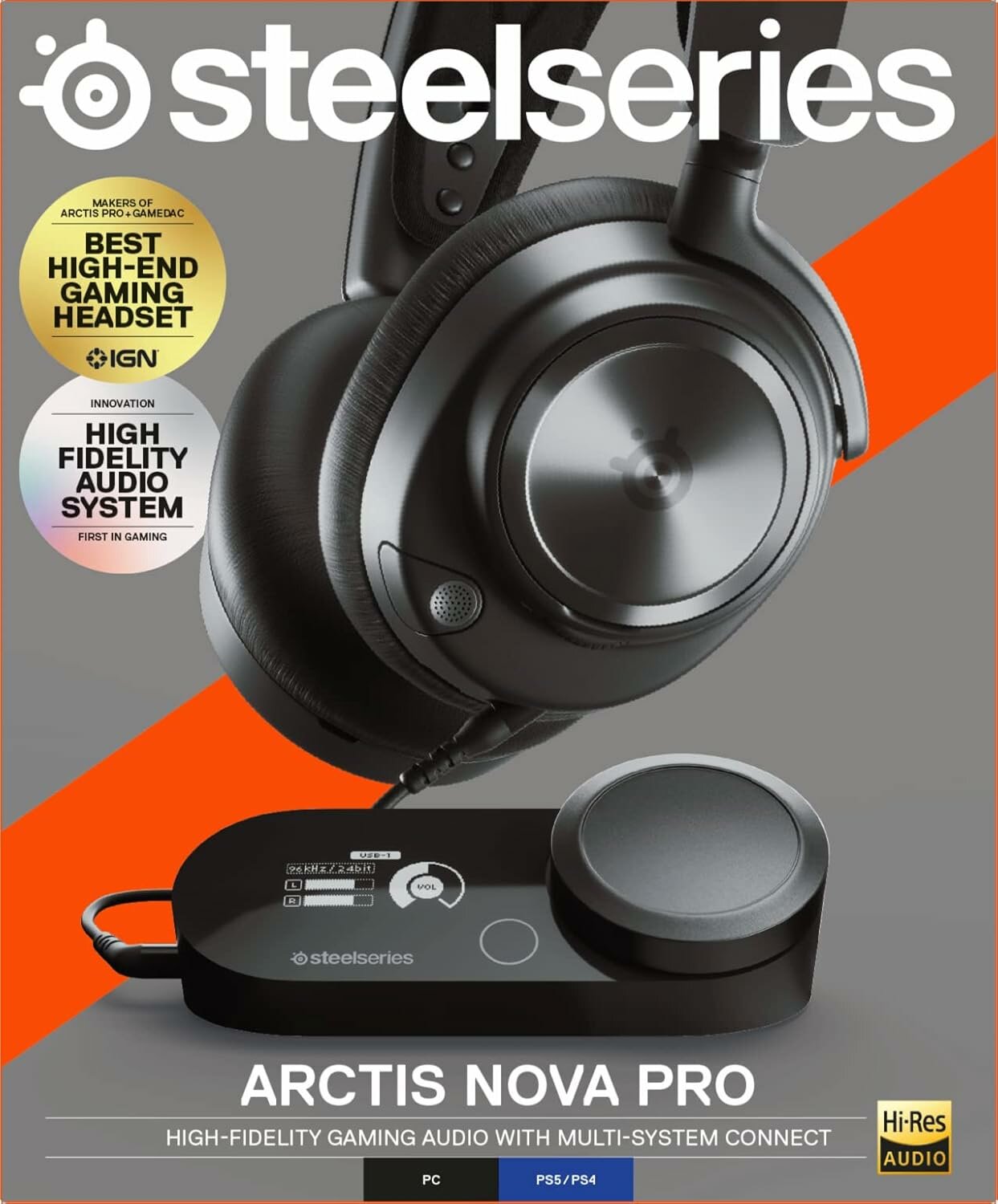 Игровые наушники Steelseries Arctic Nova Pro, проводные (3.5 mm), черный