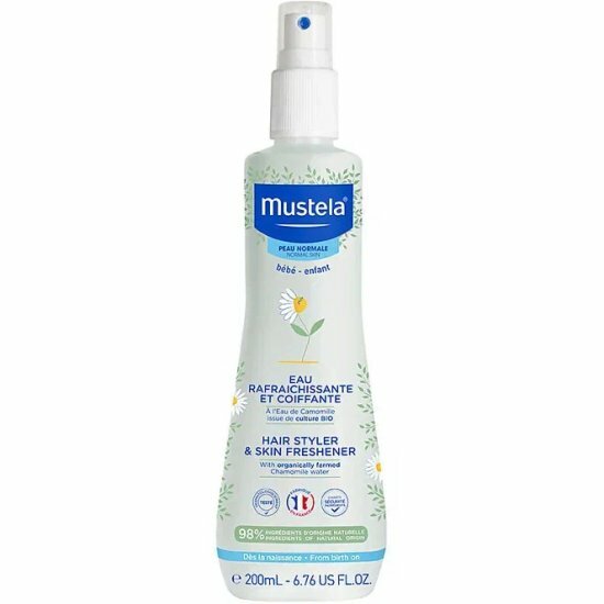 Спрей Mustela Skin Freshner для укладки волос и освежающий для тела, 200 мл