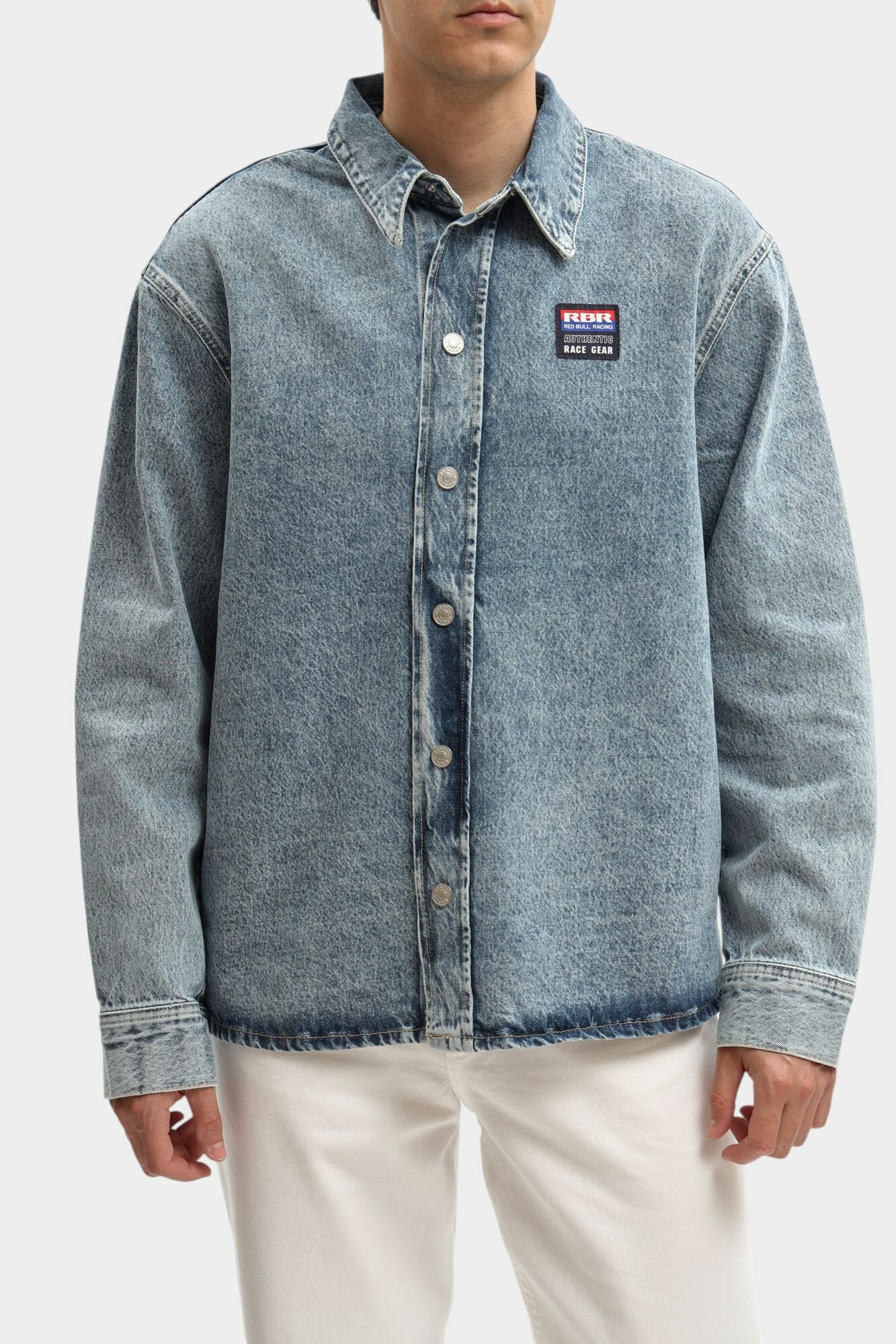 Рубашка Pepe Jeans, размер L, cиний — фото 1