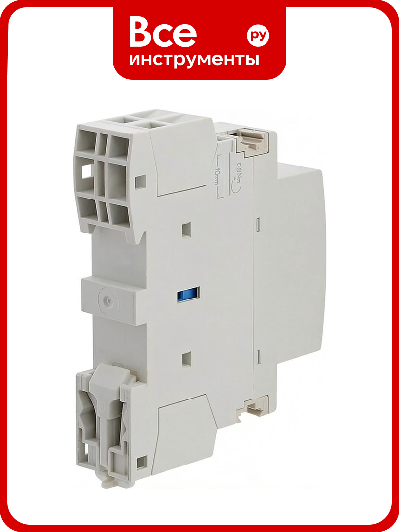 Контактор модульный КМ63-25/20 25A 2NO 2P ANDELI ADL08-233