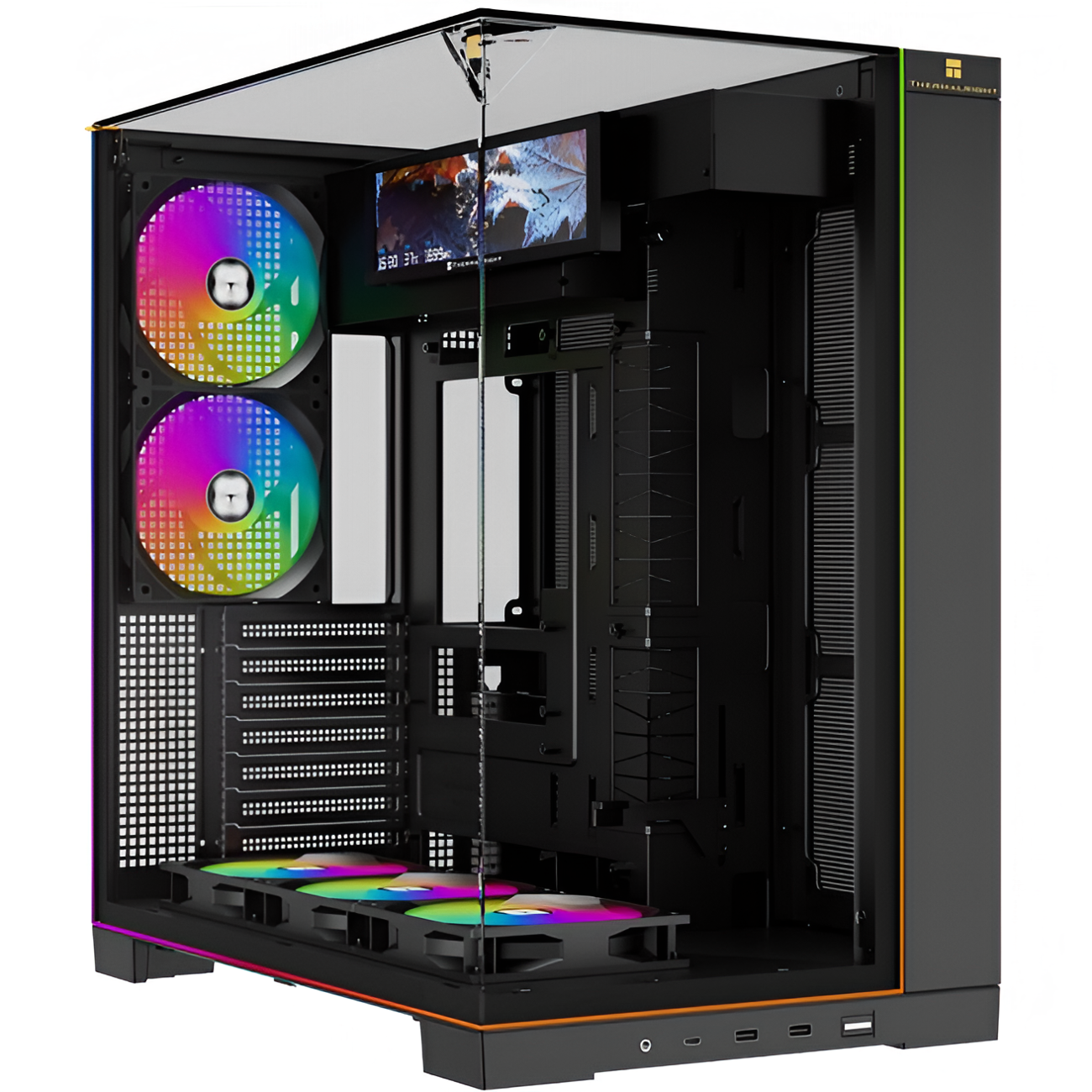 Корпус Midi-Tower Thermalright TR-A70 Vision FAN5-C TG ARGB, черный (TRA70VF5CB)