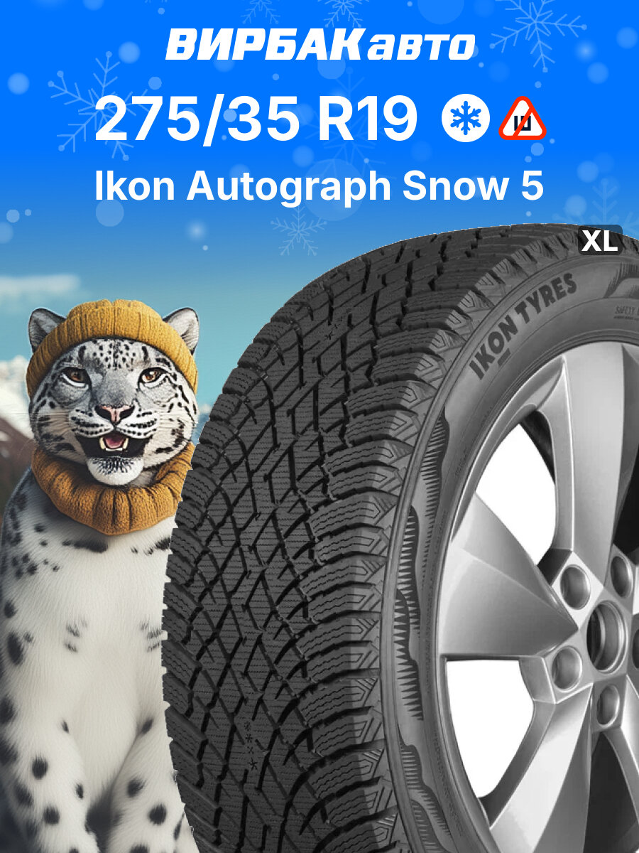 Зимние шины Ikon Autograph Snow 5 275/35R19 100T XL, зимняя автомобильная резина
