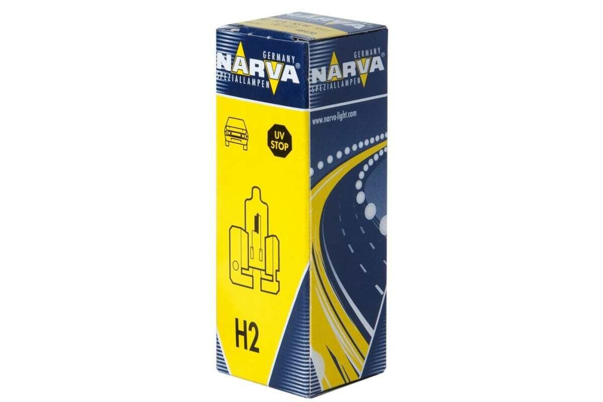 Автолампа H2 55 X511 12V 1 10 100 NARVA