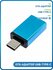 OTG-адаптер USB-Type-C, голубой